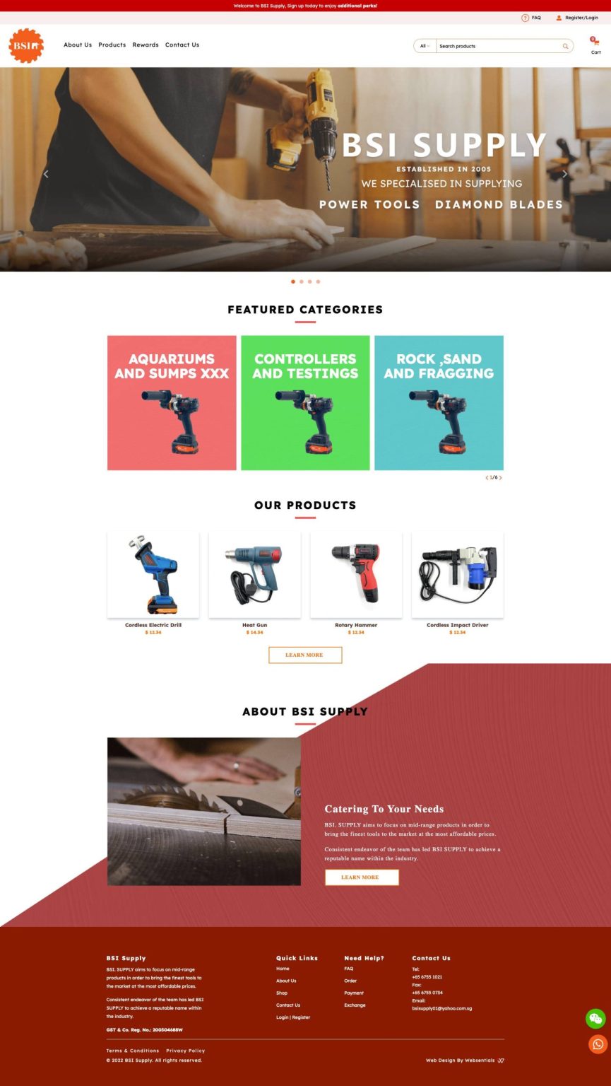 BSI Supply - Web Development Company Singapore