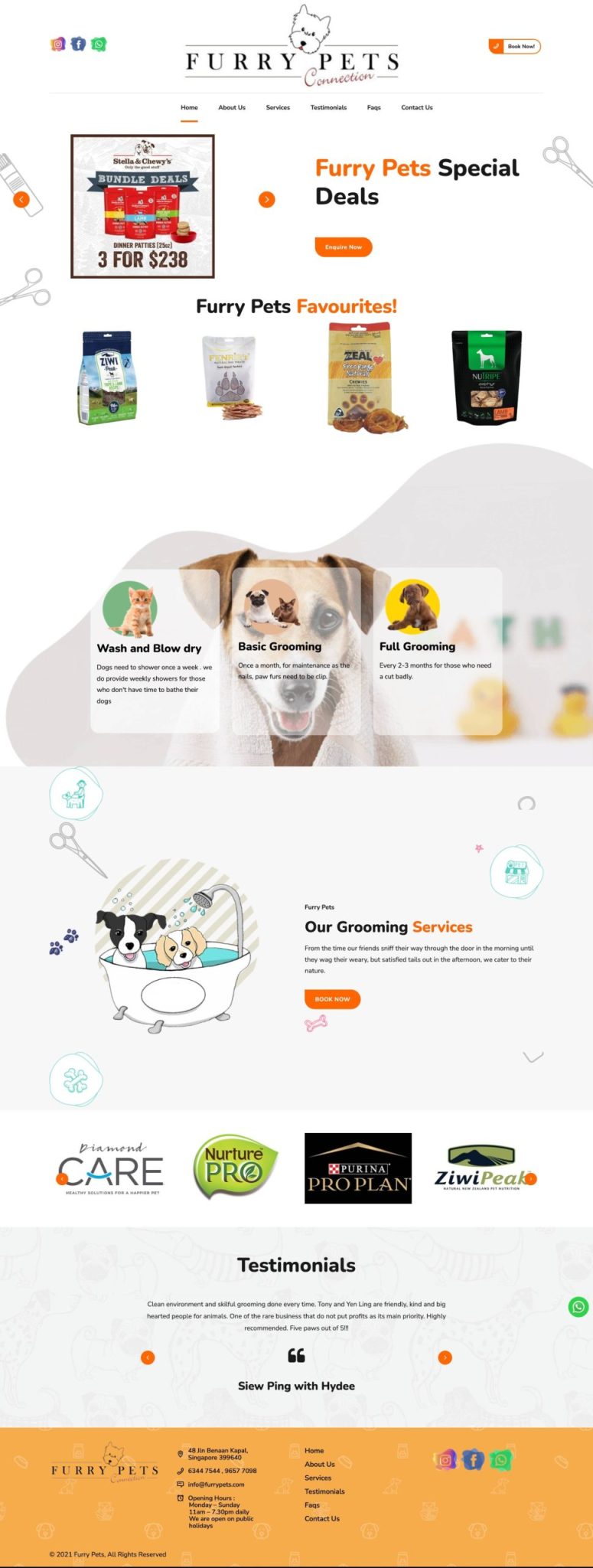 Furry Pets - Web Development Company Singapore