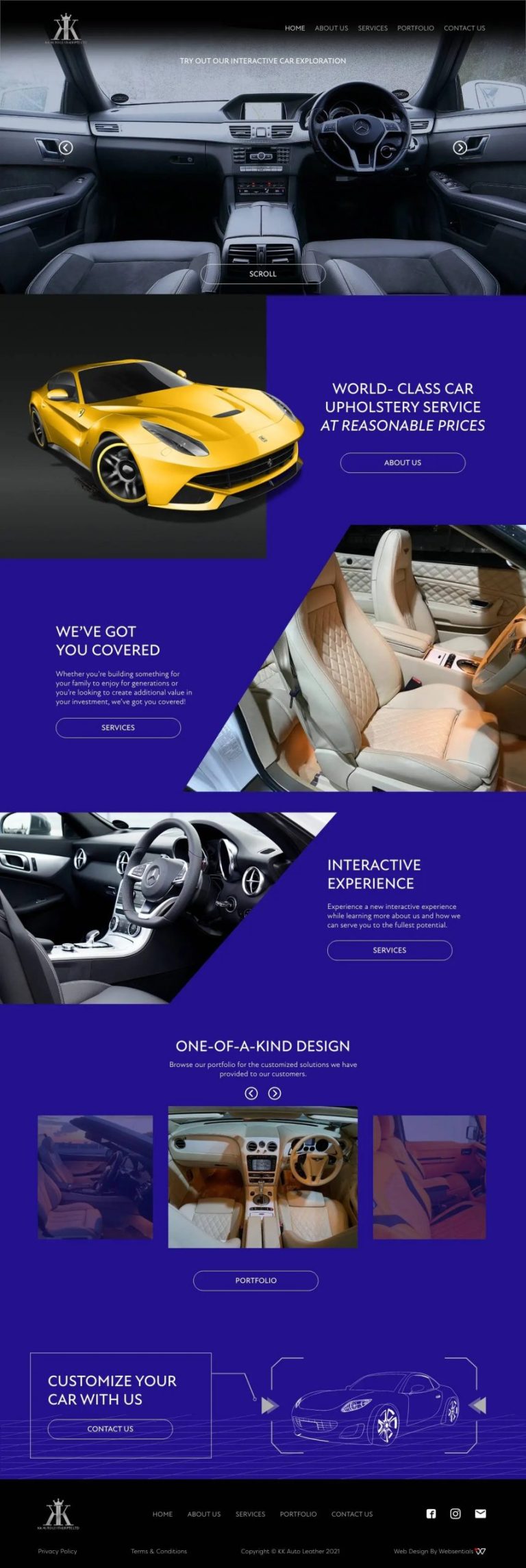 KK Auto Leather - Web Development Company Singapore
